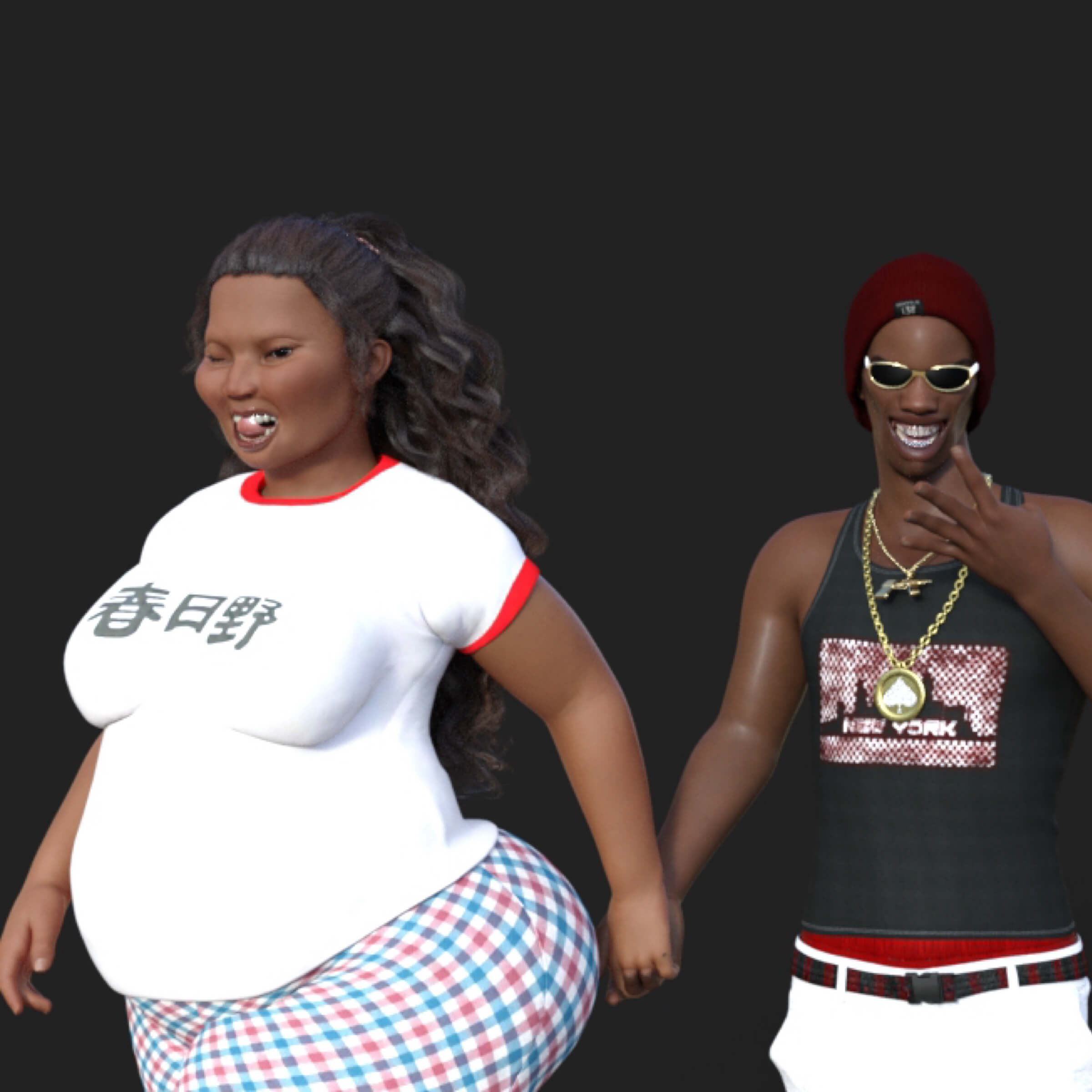 B-Dawgg Off to Round Four! 3D Render, Digital Art by Skribbler