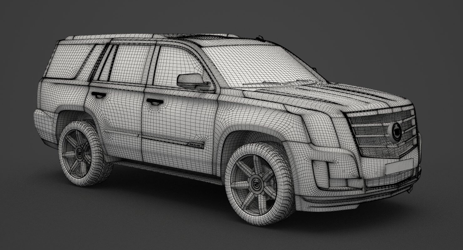 Cadillac Escalade ESV Platinum 2015 - 3D Model by sky3ds