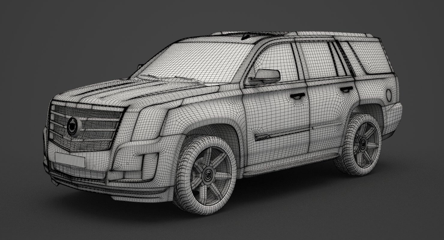 Cadillac Escalade ESV Platinum 2015 - 3D Model by sky3ds