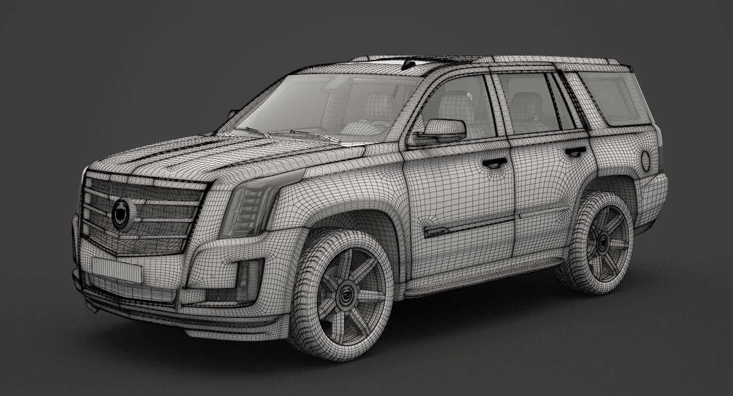 Cadillac Escalade ESV Platinum 2015 - 3D Model by sky3ds