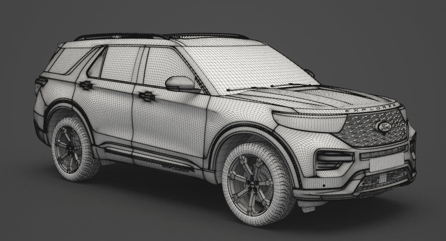 Ford Explorer ST 2020 - 3D Model by sky3ds