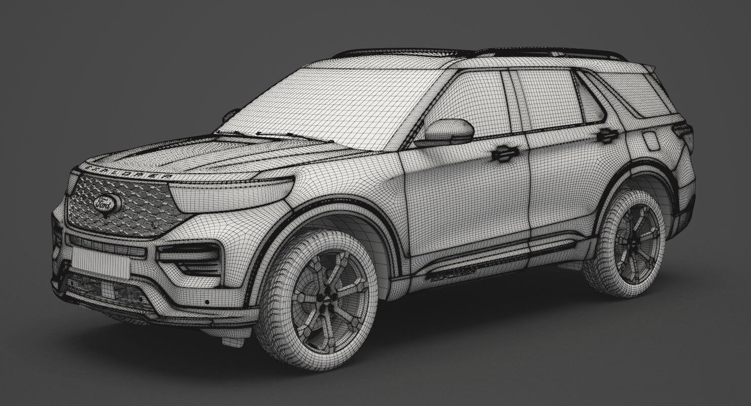 Ford Explorer ST 2020 - 3D Model by sky3ds
