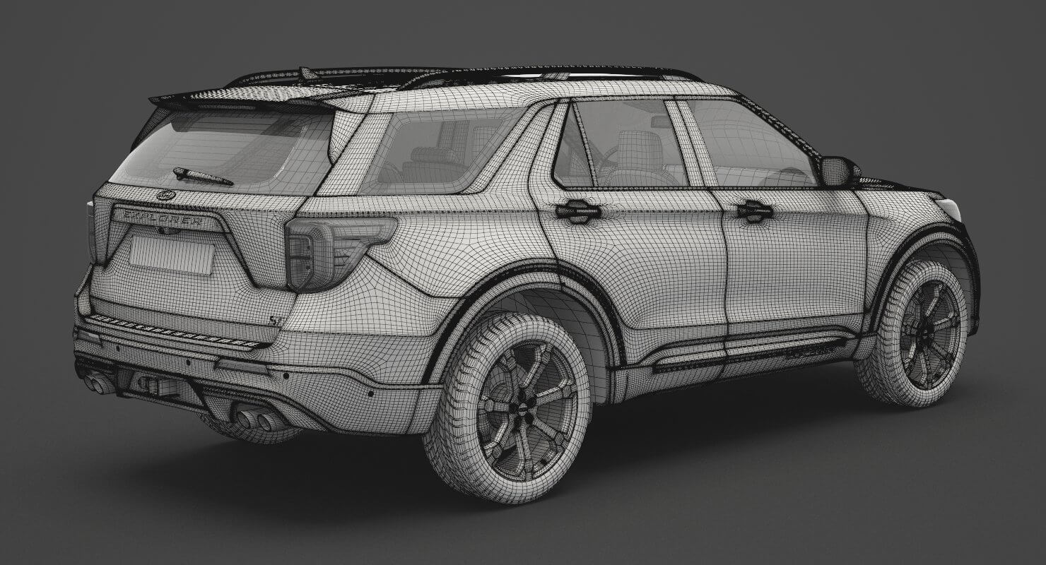 Ford Explorer ST 2020 - 3D Model by sky3ds