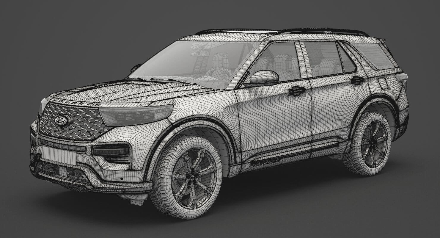 Ford Explorer ST 2020 - 3D Model by sky3ds