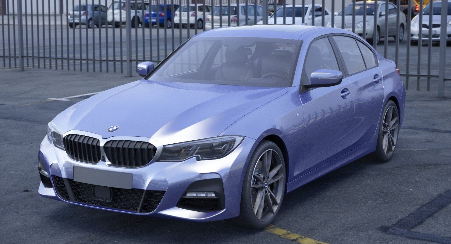 BMW 3-series HQ Interior 2019 3D Render, Digital Art by sky3ds