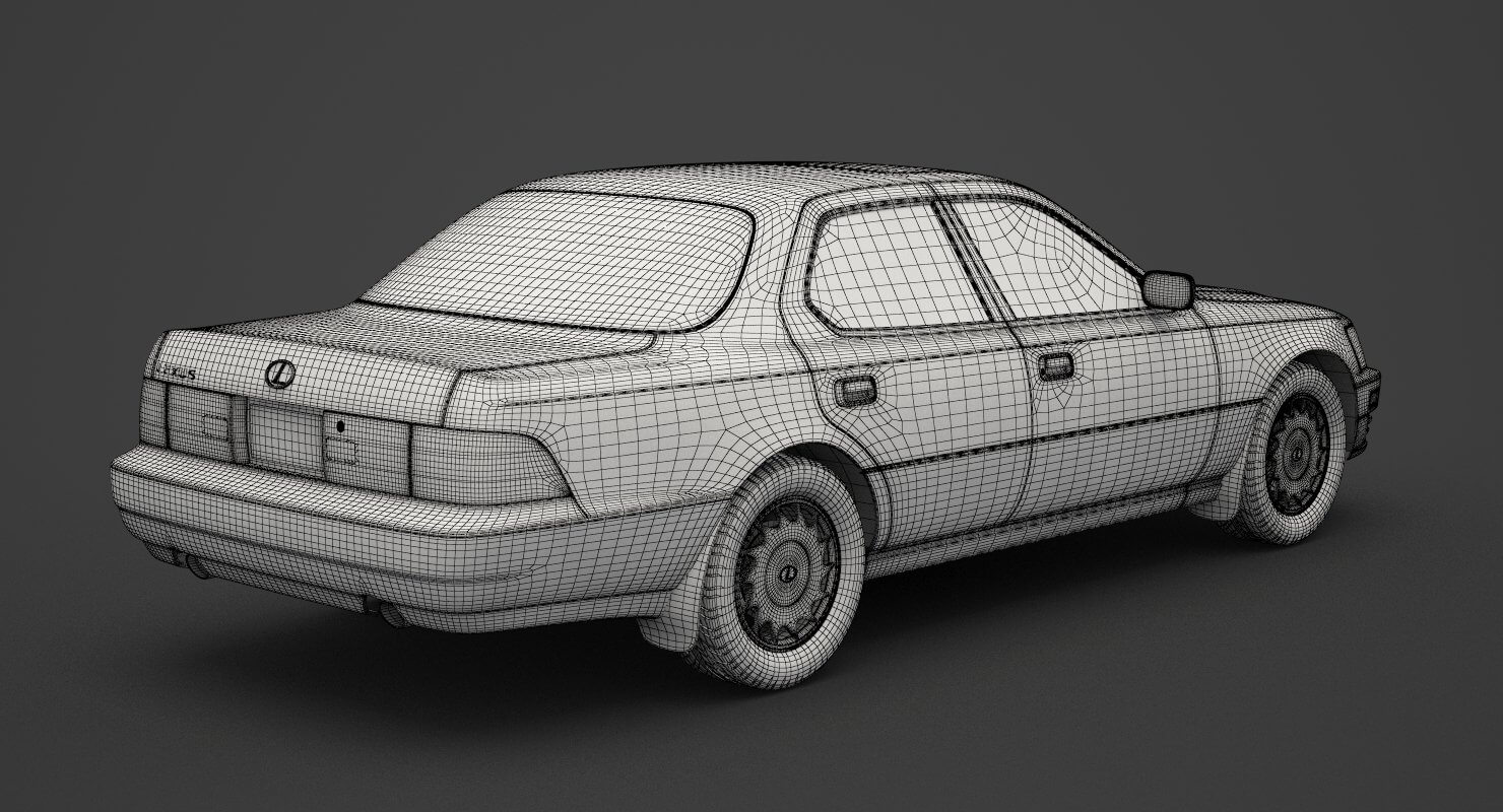 Lexus LS 400 1989 - 3D Model by sky3ds