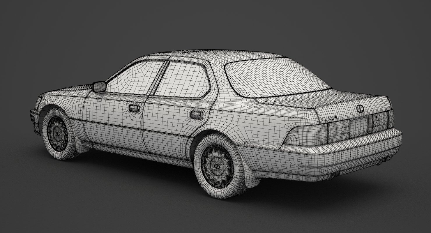 Lexus LS 400 1989 - 3D Model by sky3ds