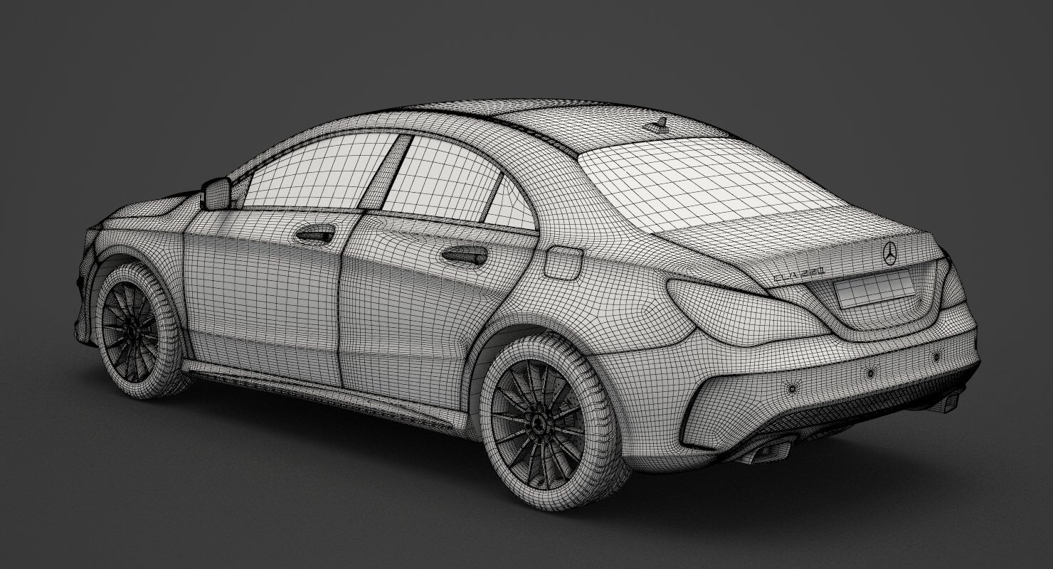 Mercedes-Benz CLA-class AMG 2014 3D Model by sky3ds