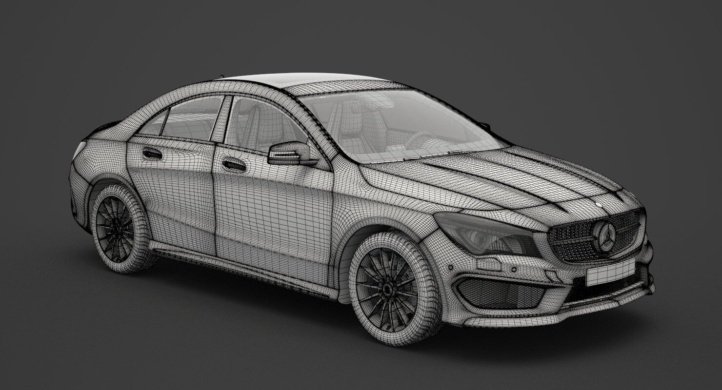 Mercedes-Benz CLA-class AMG 2014 3D Model by sky3ds