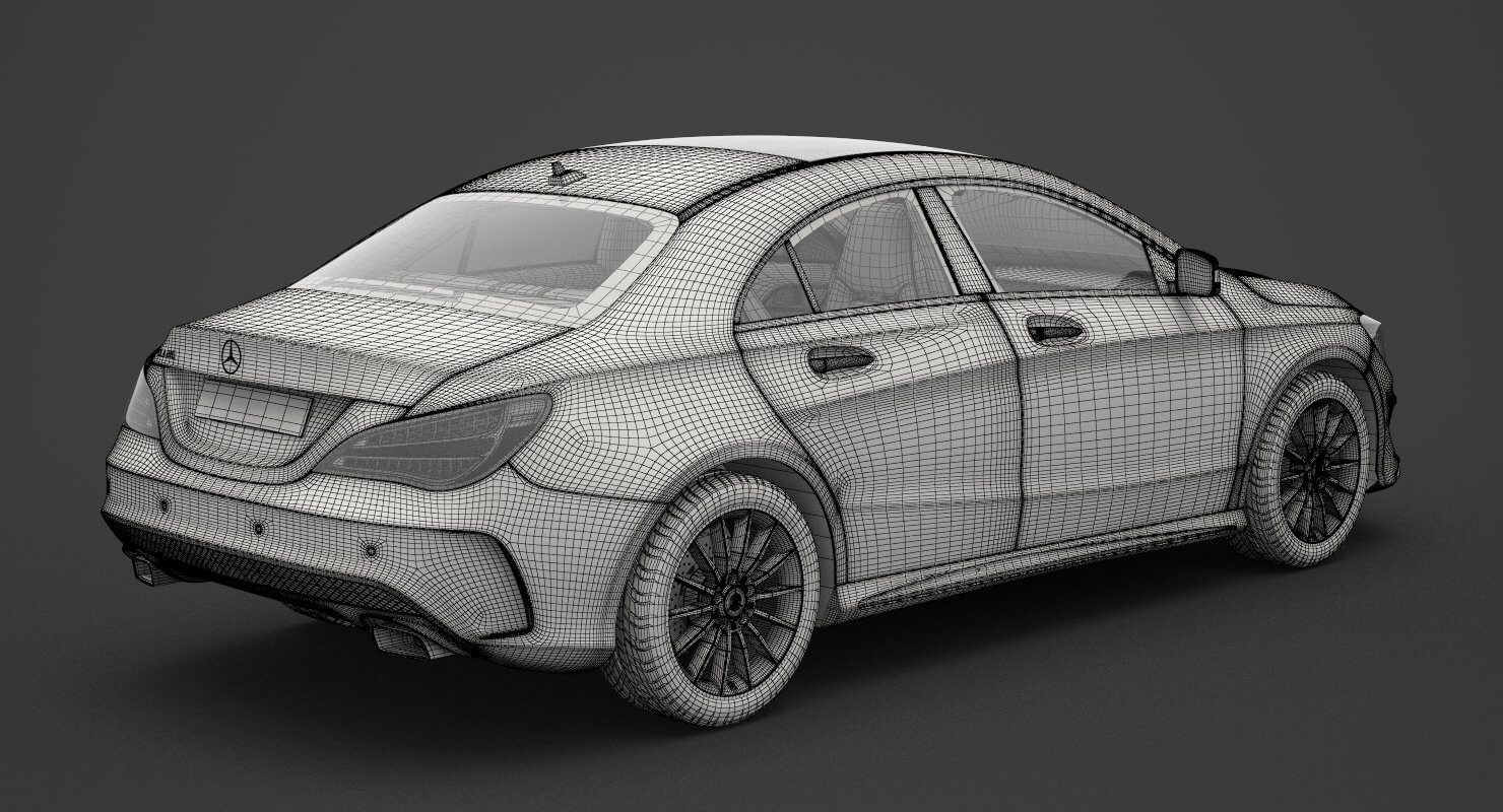 Mercedes-Benz CLA-class AMG 2014 3D Model by sky3ds
