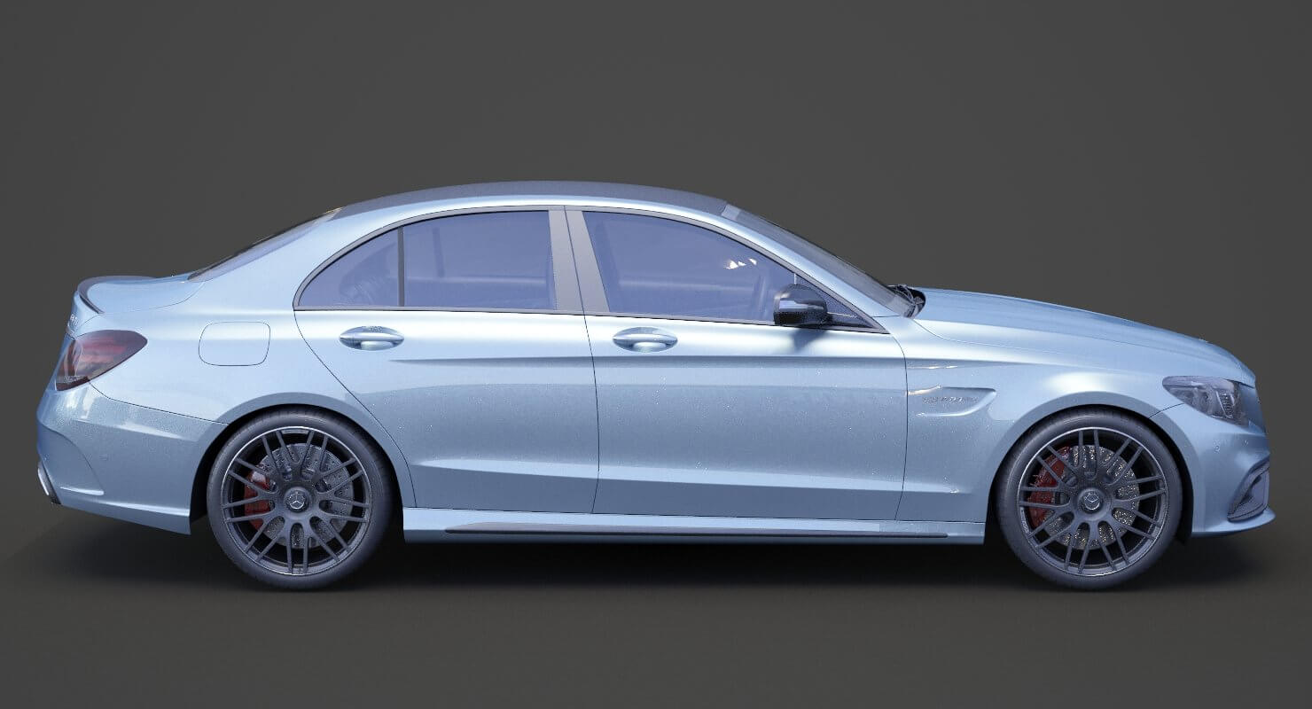 Mercedes C63 S AMG Sedan 2019 - 3D Model by sky3ds