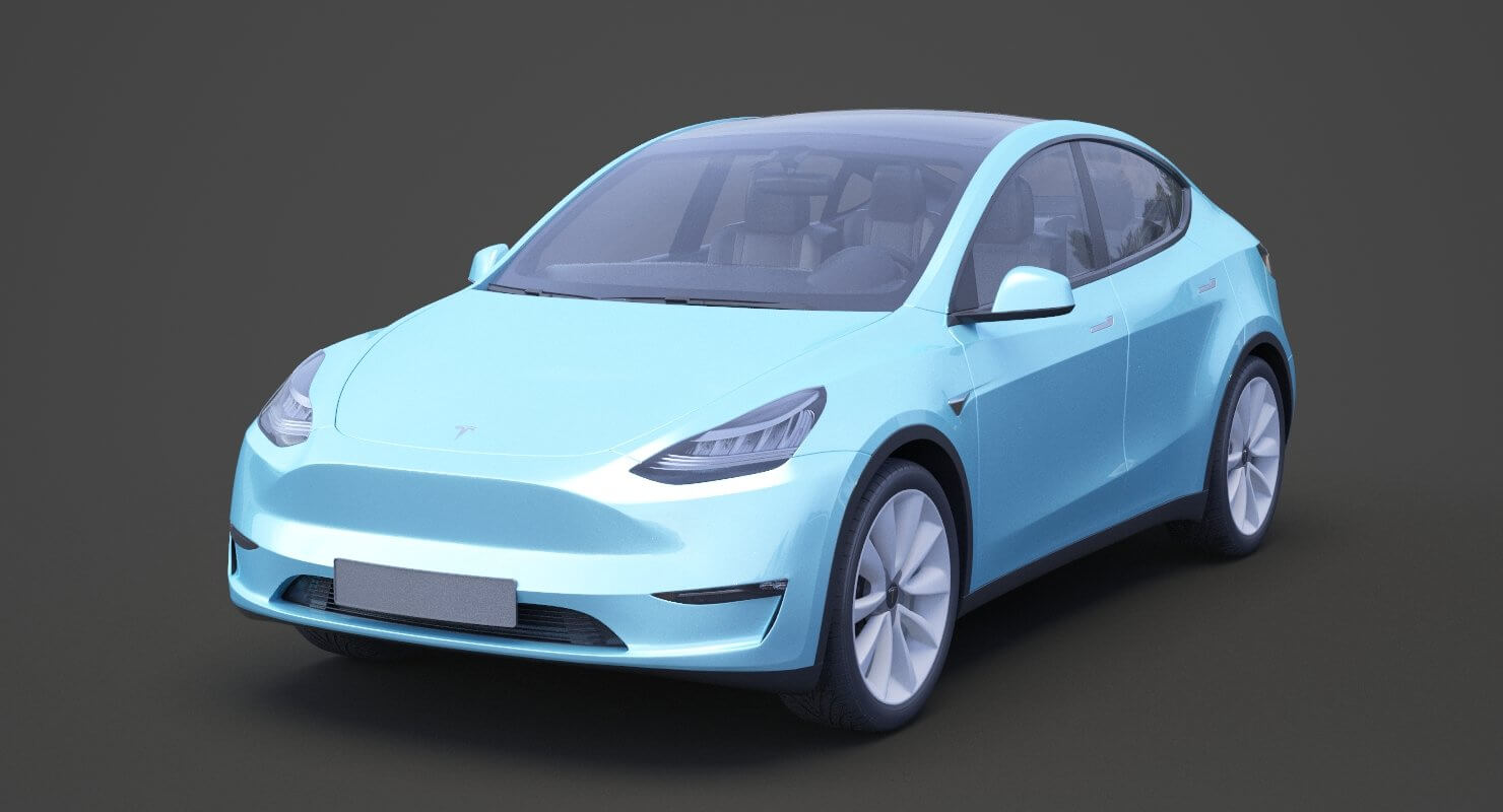 Tesla Model Y 2021 3D Model