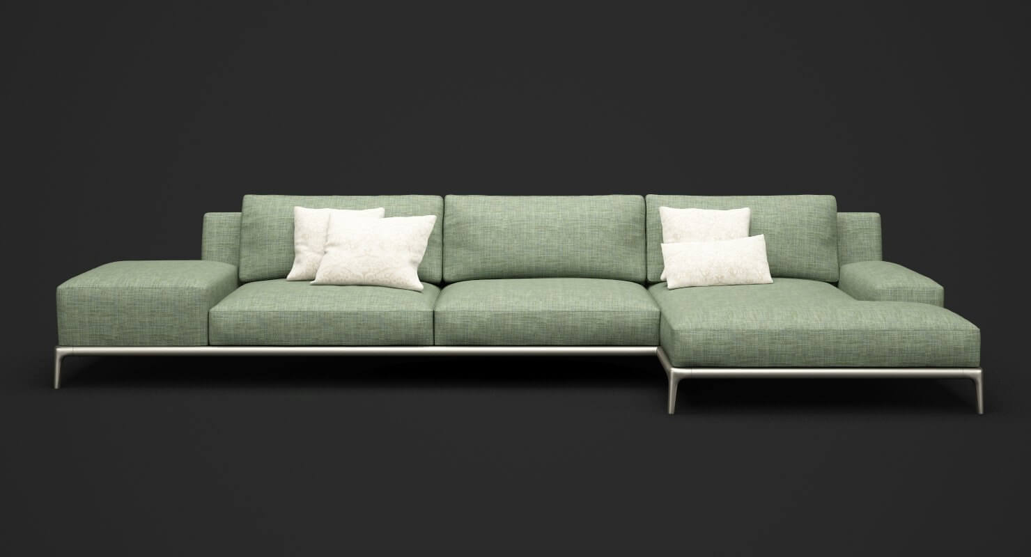 Realistic Sofa 003 - 3D Model by sky3dstudio