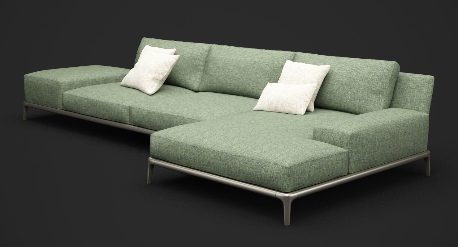 Realistic Sofa 003 - 3D Model by sky3dstudio