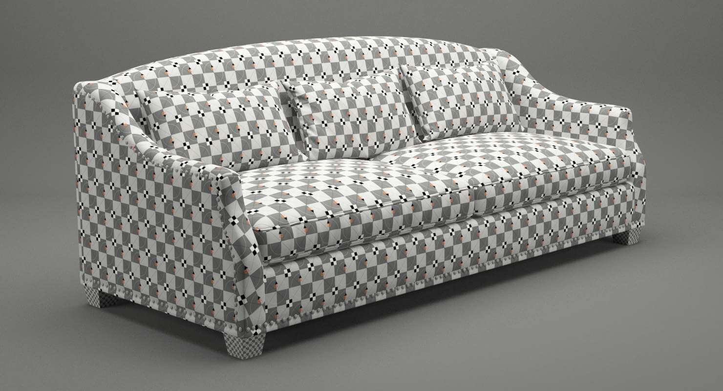 Sofa 009 - 3D Model by sky3dstudio