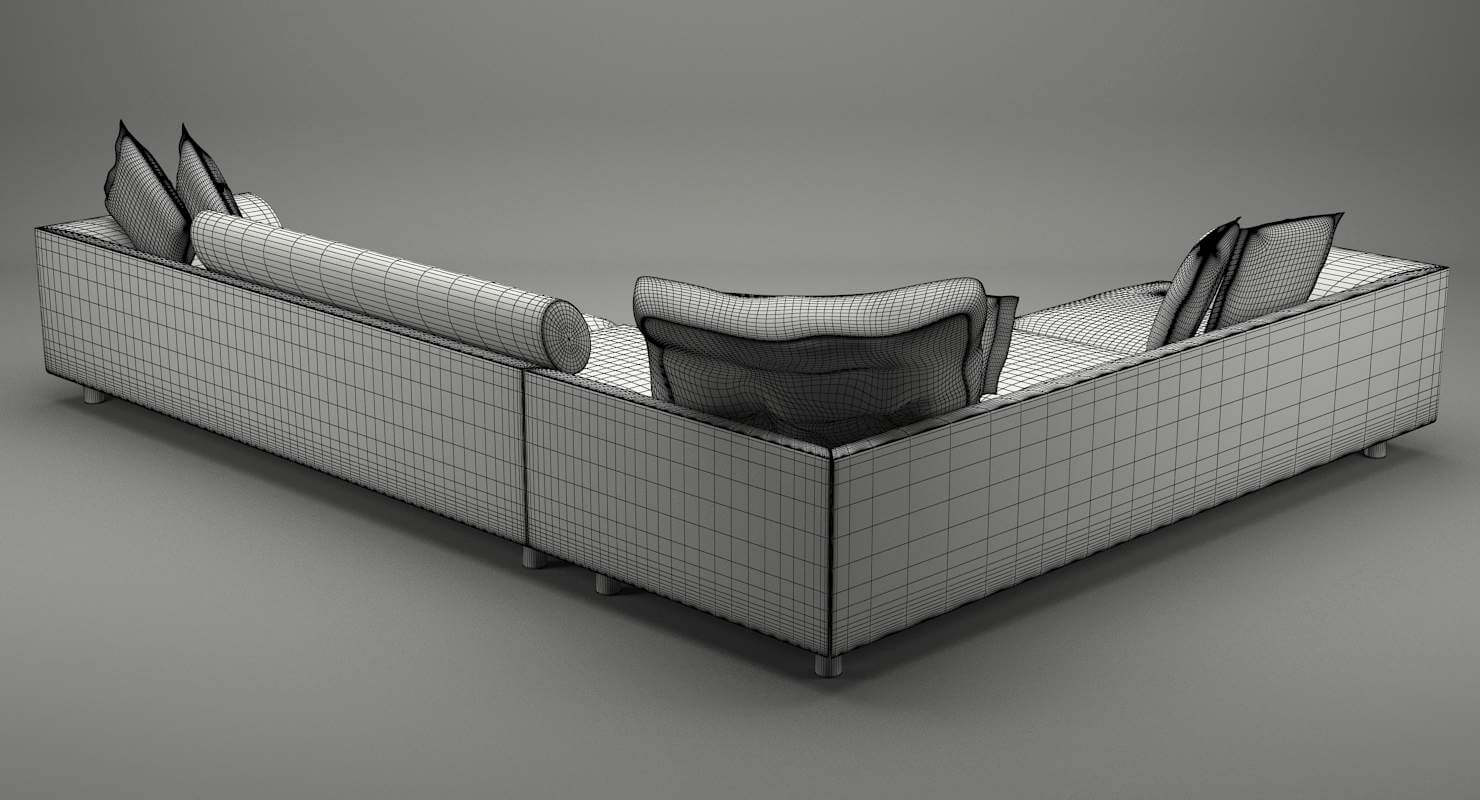 Sofa 015 - 3D Model by sky3dstudio