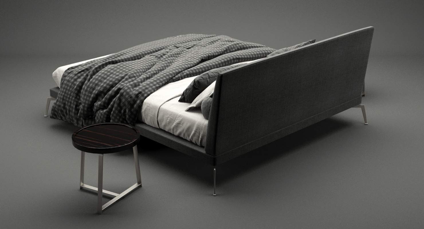 Bed 001 - 3D Model by sky3dstudios