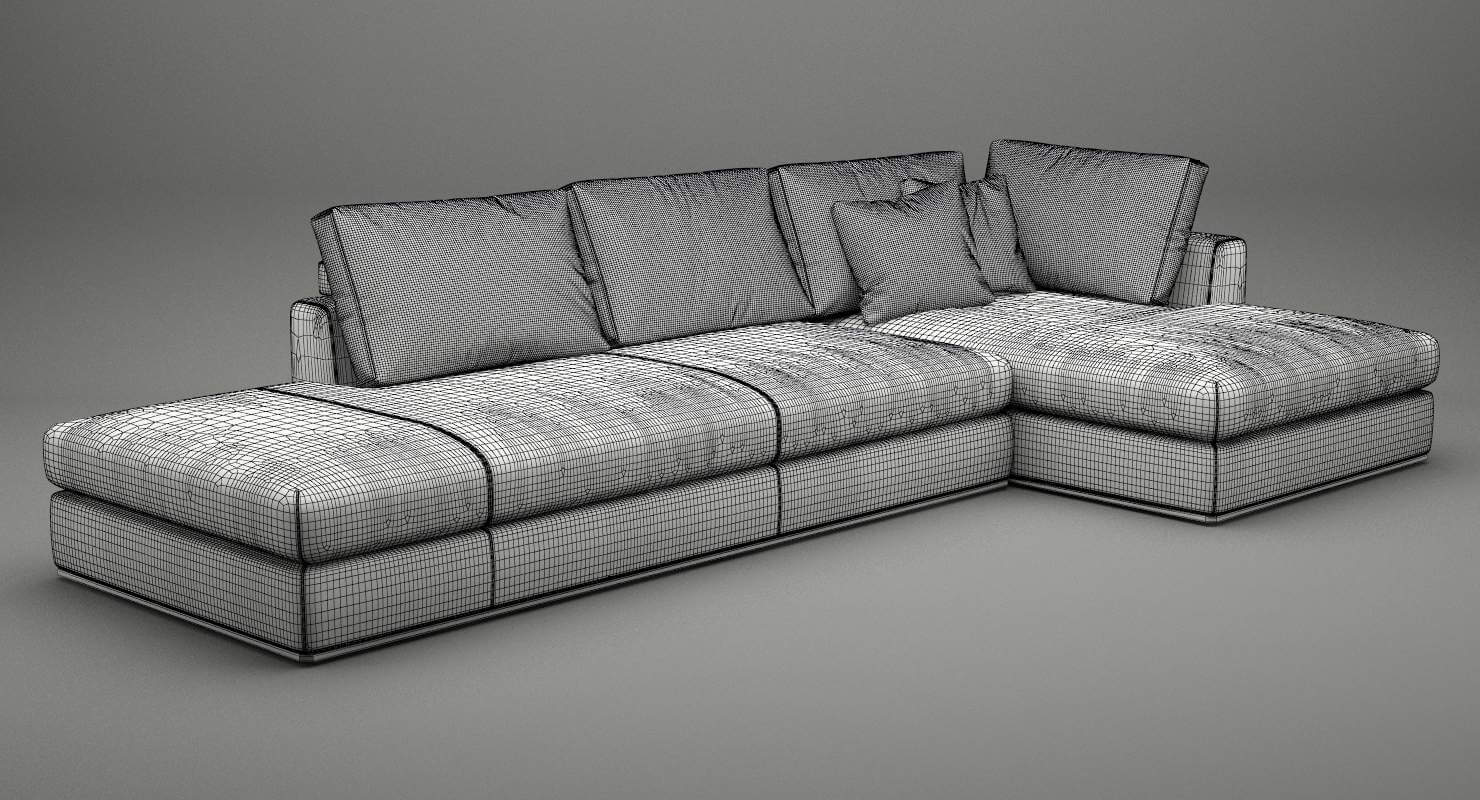 Sofa 002 - 3D Model by sky3dstudios