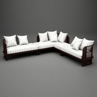 Sofa 006 - 3D Model by sky3dstudios