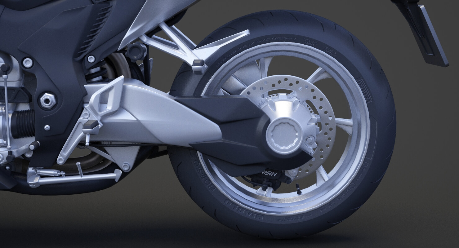 2015 Honda Vfr 1200F - 3D Model by sky3dstudios69