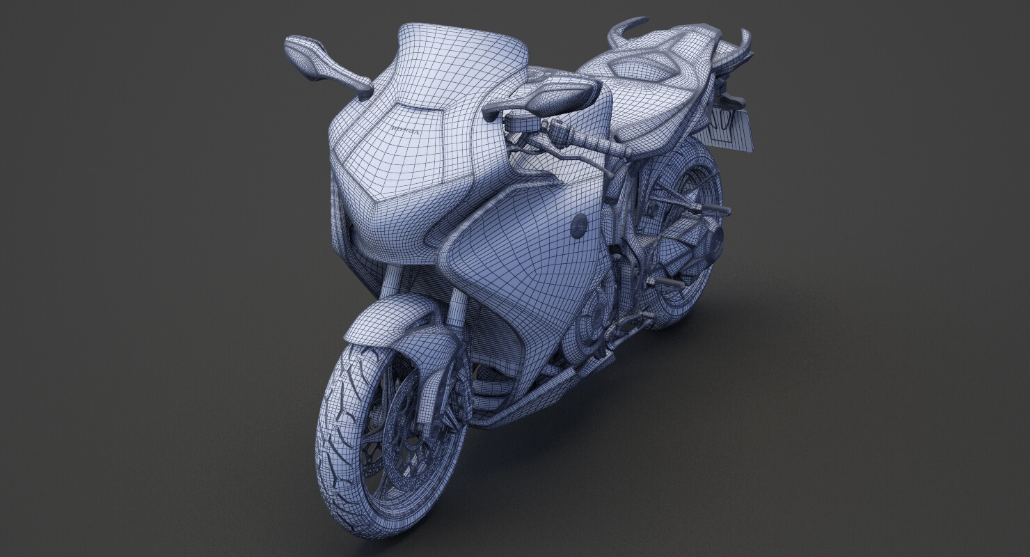 2015 Honda Vfr 1200F - 3D Model by sky3dstudios69