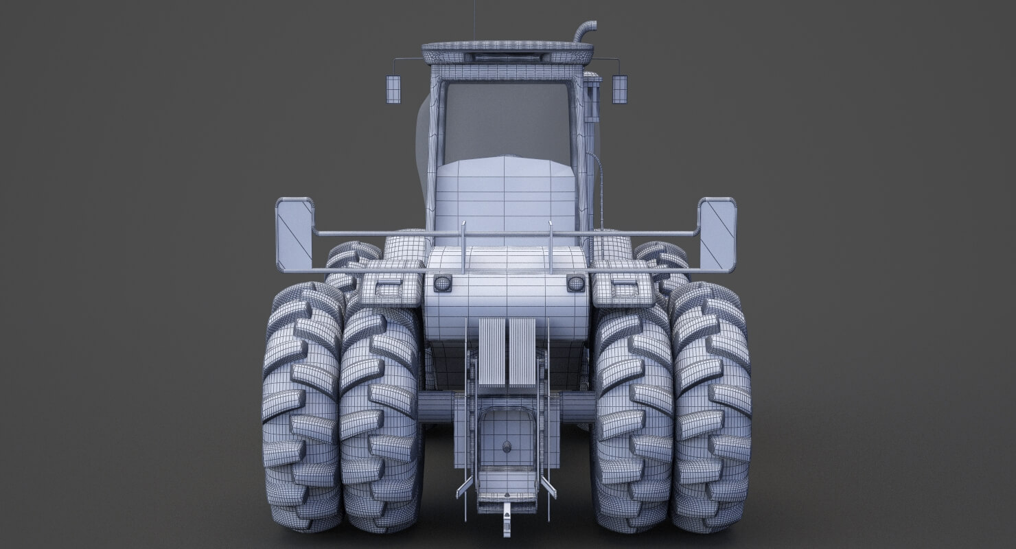 4 Wheel Drive Tractor 01 - 3D Model by sky3dstudios69