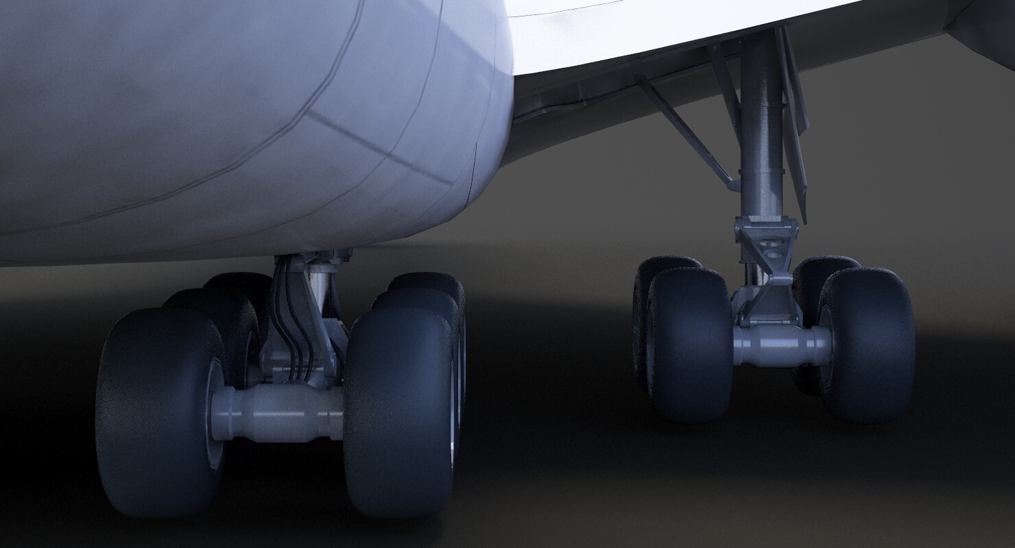 Airbus A380 Aircraft 01 - 3D Model by sky3dstudios69