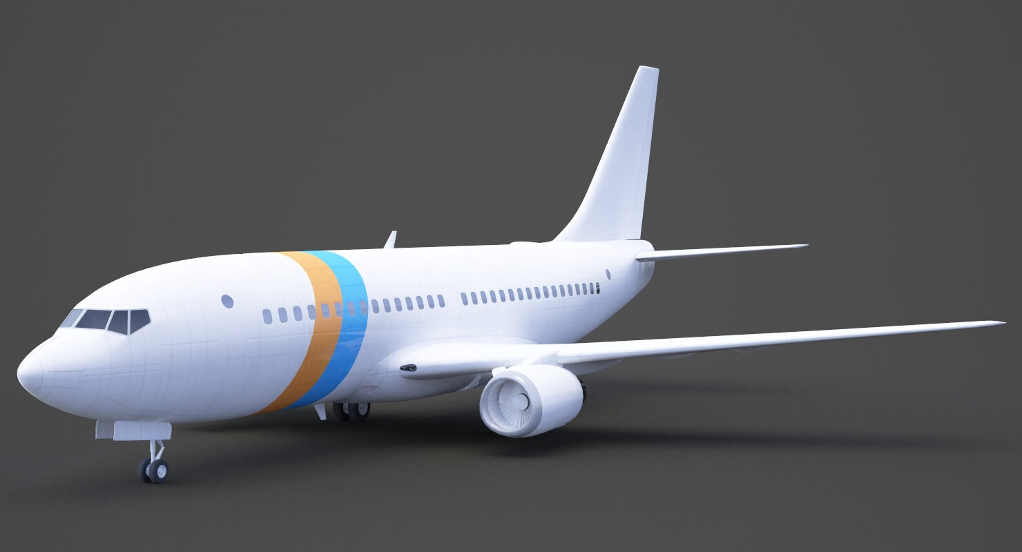 Boeing Airplane 02 - 3D Model by sky3dstudios69