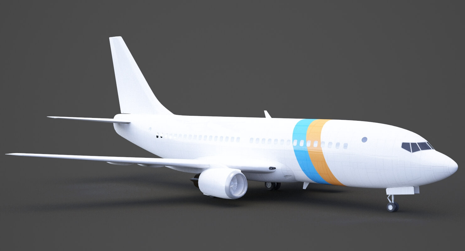 Boeing Airplane 02 - 3D Model by sky3dstudios69