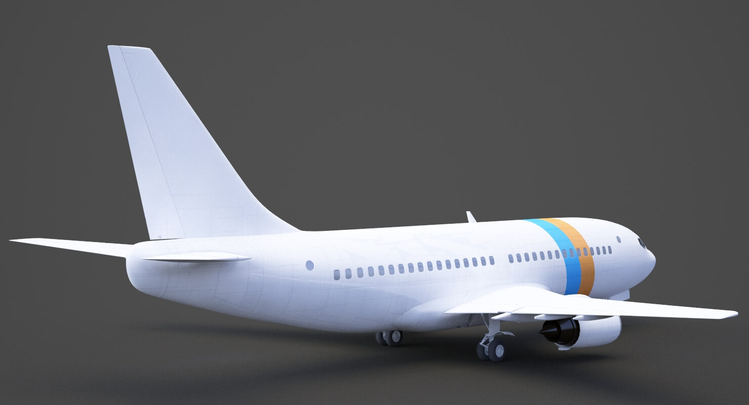 Boeing Airplane 02 - 3D Model by sky3dstudios69