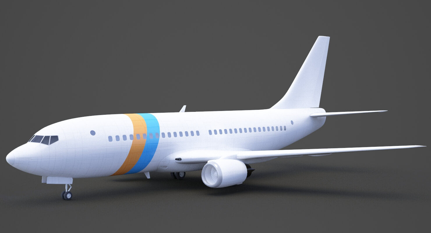 Boeing Airplane 02 - 3D Model by sky3dstudios69