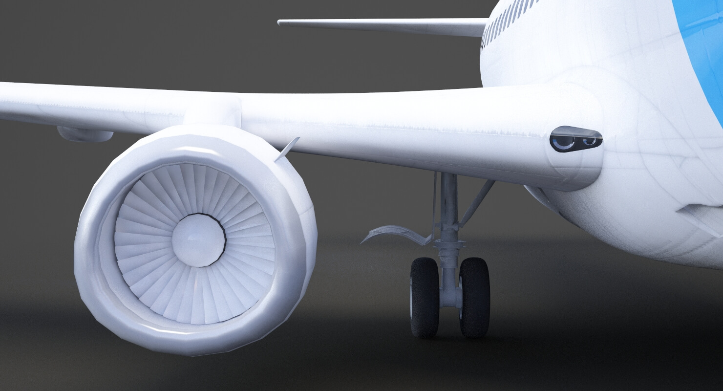 Boeing Airplane 02 - 3D Model by sky3dstudios69