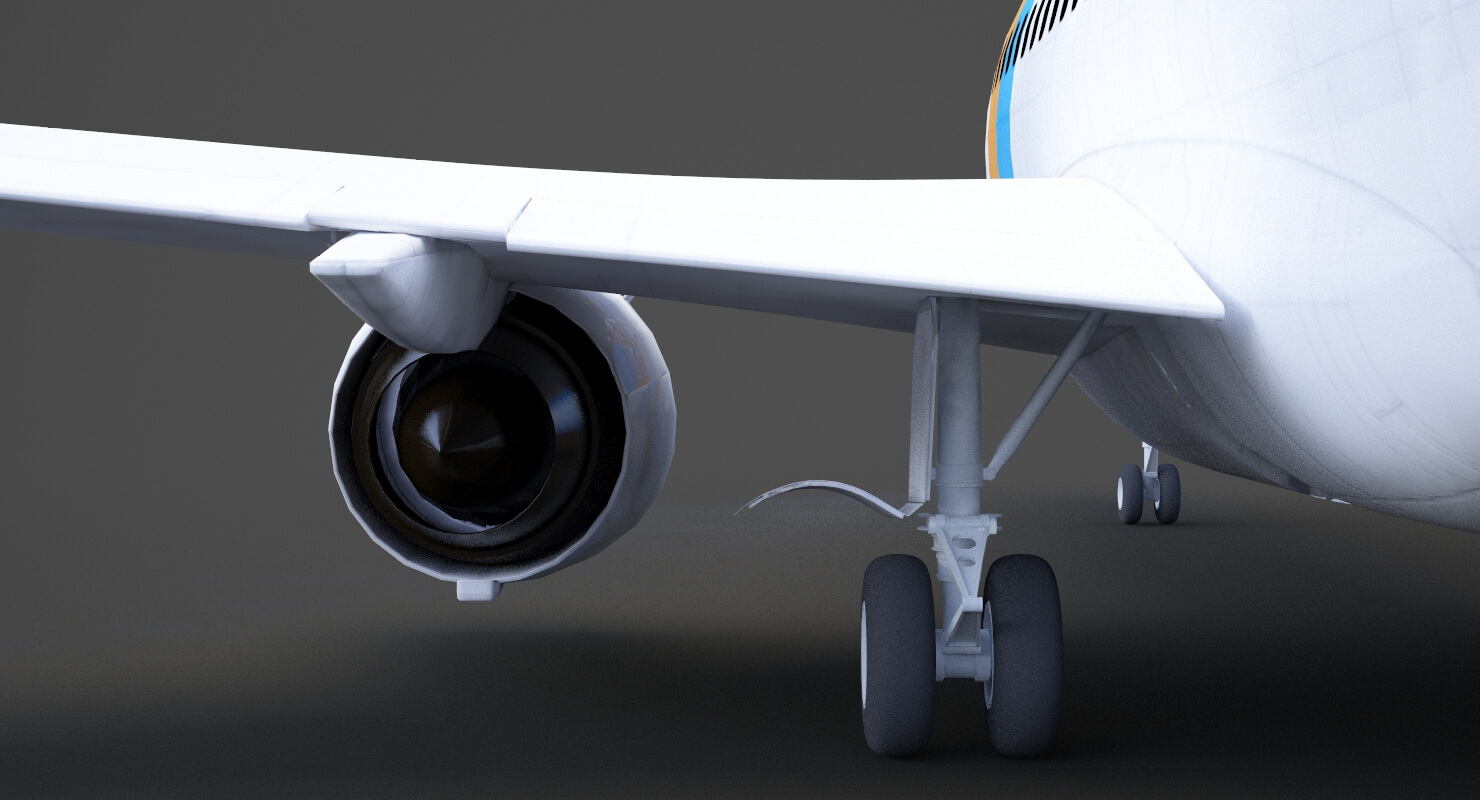 Boeing Airplane 02 - 3D Model by sky3dstudios69