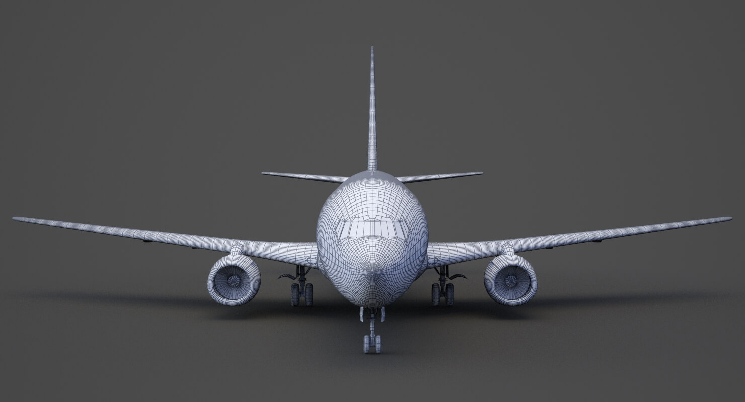 Boeing Airplane 02 - 3D Model by sky3dstudios69