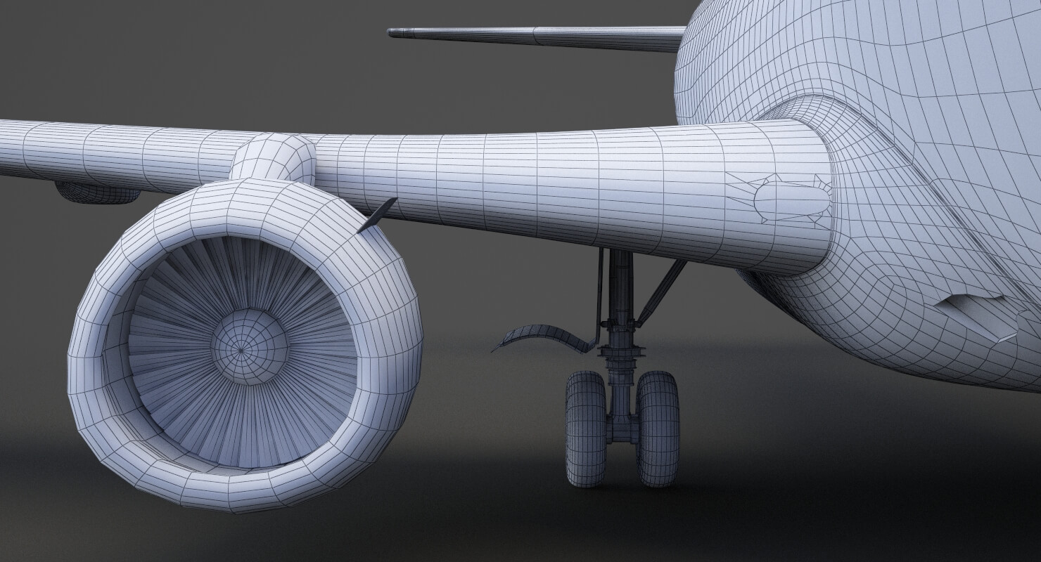 Boeing Airplane 02 - 3D Model by sky3dstudios69