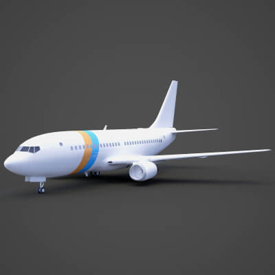 Boeing Airplane 02 - 3D Model by sky3dstudios69