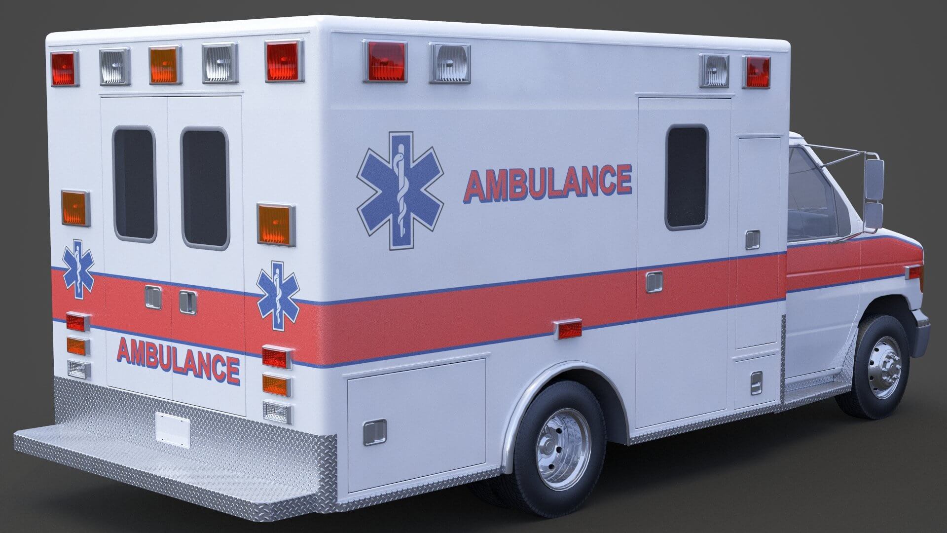 Ambulance 02 - 3D Model by sky3dstudios69