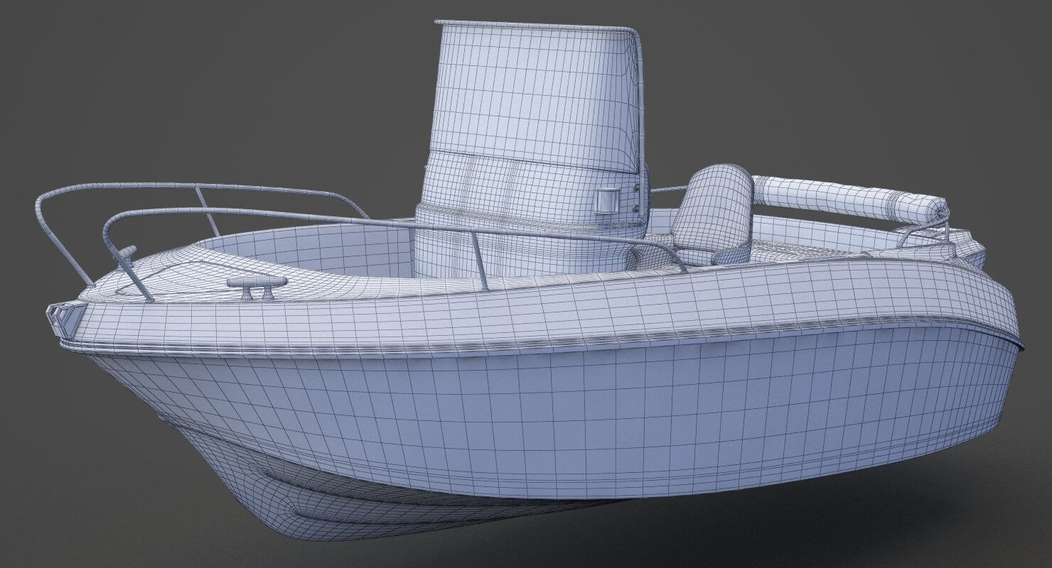 Boat 001 - 3D Model by sky3dstudios69