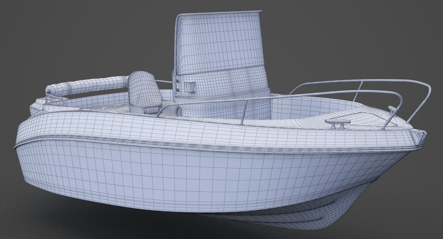 Boat 001 - 3D Model by sky3dstudios69