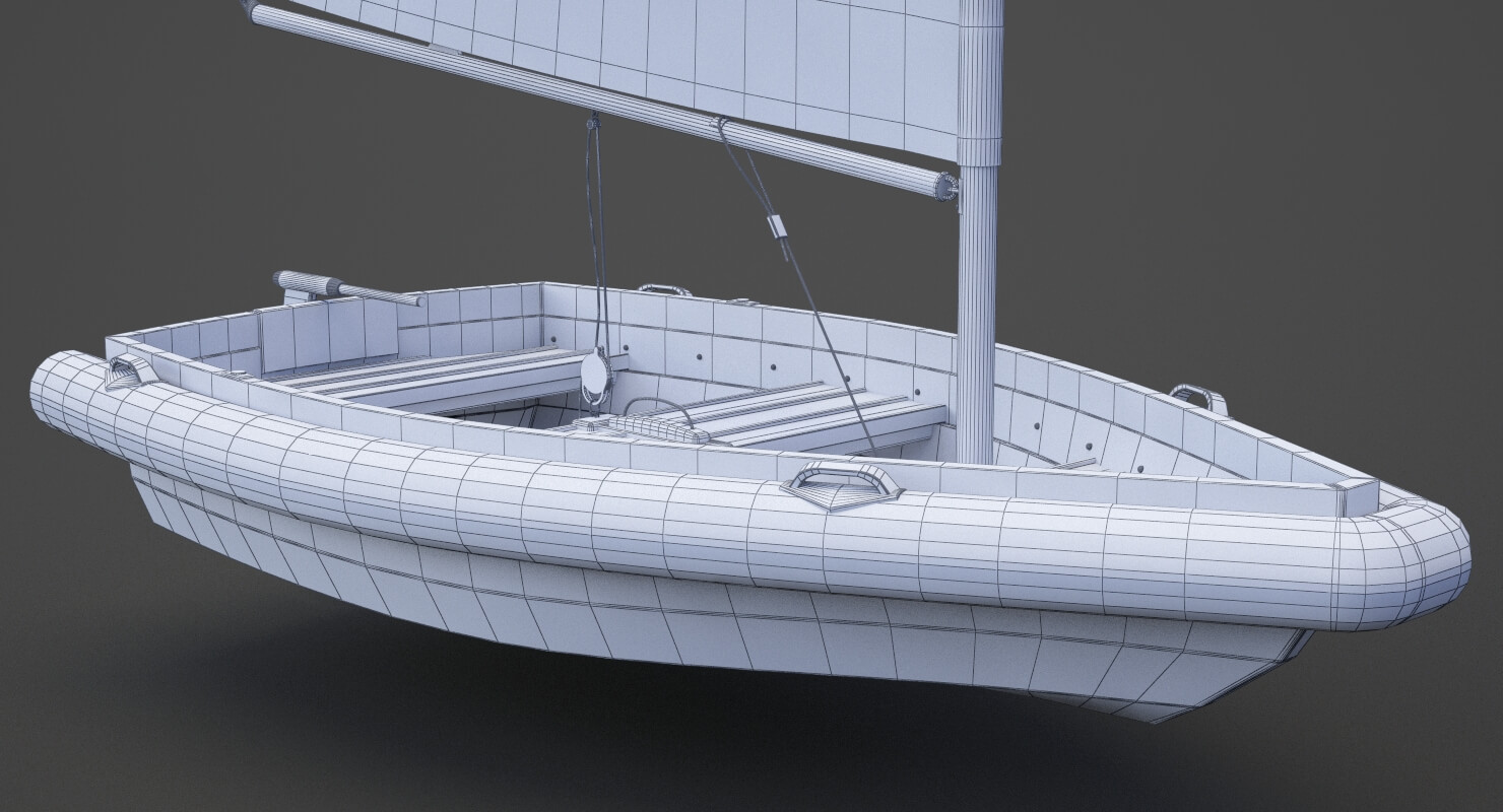 Photorealistic Boat 01 - 3D Model by sky3dstudios69