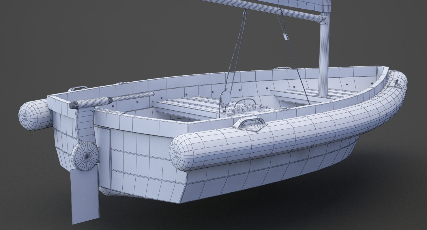 Photorealistic Boat 01 - 3D Model by sky3dstudios69