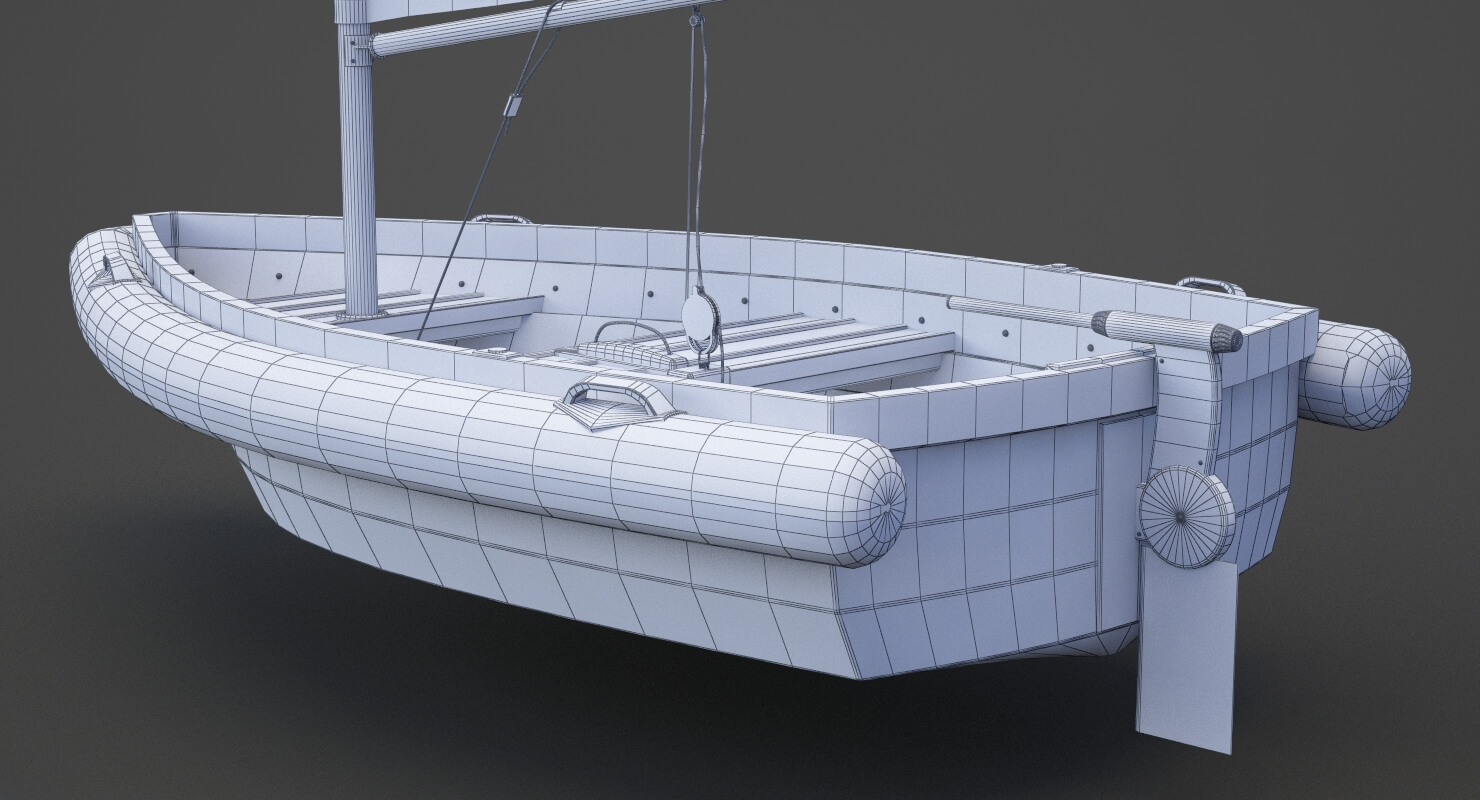 Photorealistic Boat 01 - 3D Model by sky3dstudios69
