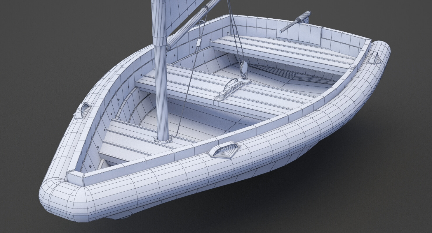 Photorealistic Boat 01 - 3D Model by sky3dstudios69