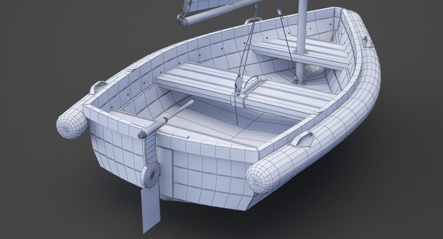 Photorealistic Boat 01 - 3D Model by sky3dstudios69