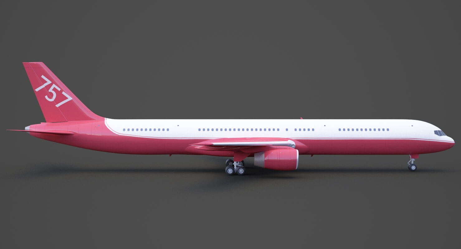 Boeing 757 Airplane 01 - 3D Model by sky3dstudios69