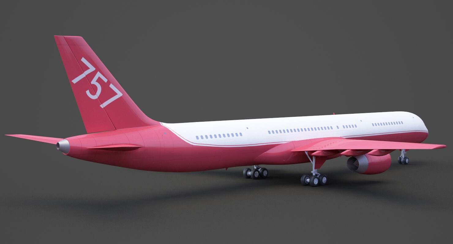 Boeing 757 Airplane 01 - 3D Model by sky3dstudios69