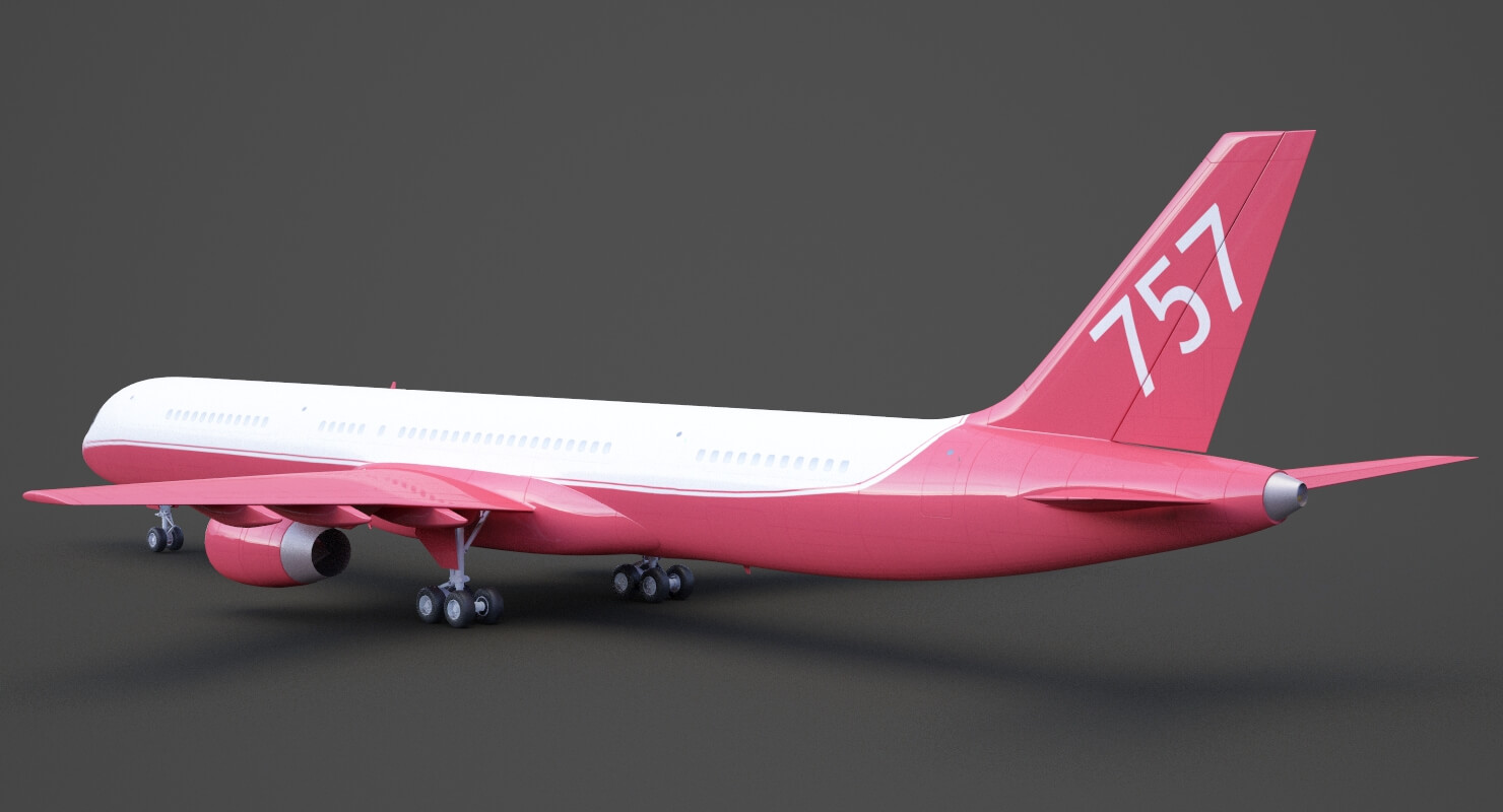 Boeing 757 Airplane 01 - 3D Model by sky3dstudios69