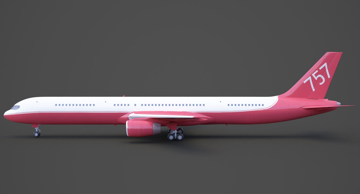 Boeing 757 Airplane 01 - 3D Model by sky3dstudios69