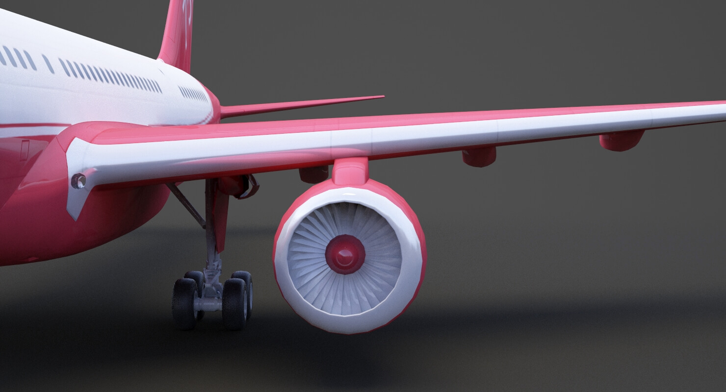 Boeing 757 Airplane 01 - 3D Model by sky3dstudios69