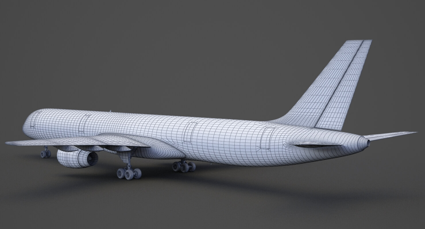 Boeing 757 Airplane 01 - 3D Model by sky3dstudios69